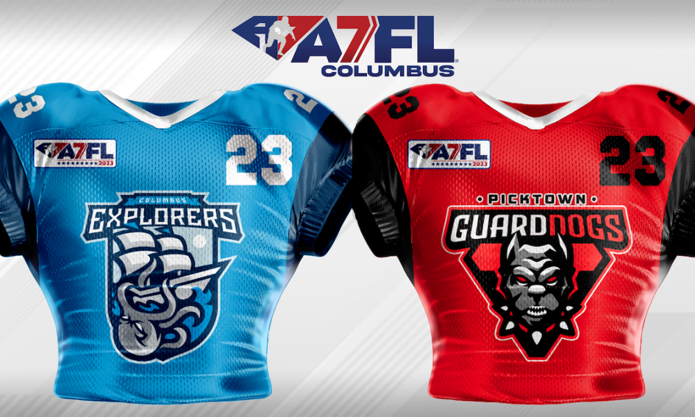 A7FL Columbus Debuts First Two Teams' Logos and Uniforms As They Get ...